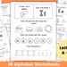 Preschool and Kindergarten Alphabet Worksheets, Uppercase and Lowercase ...