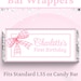 Pink Bow Candy Bar Wrapper Pastel Pink Chocolate Wrapper Pink Bow ...