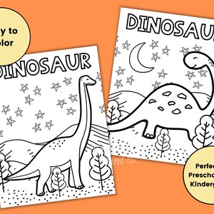 Dinosaur Coloring Pages for Kids, Dinosaur Birthday Favors, Kids Party ...