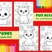 Cute Christmas Cat Coloring Pages Cat Coloring Page for Kids Party ...