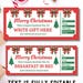 Christmas Coupon Template Editable Coupons Christmas Printable Coupons ...