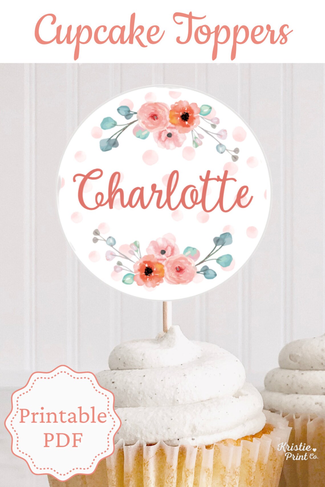 Boho Rainbow Cupcake Toppers Editable Cupcake Toppers Boho - Etsy