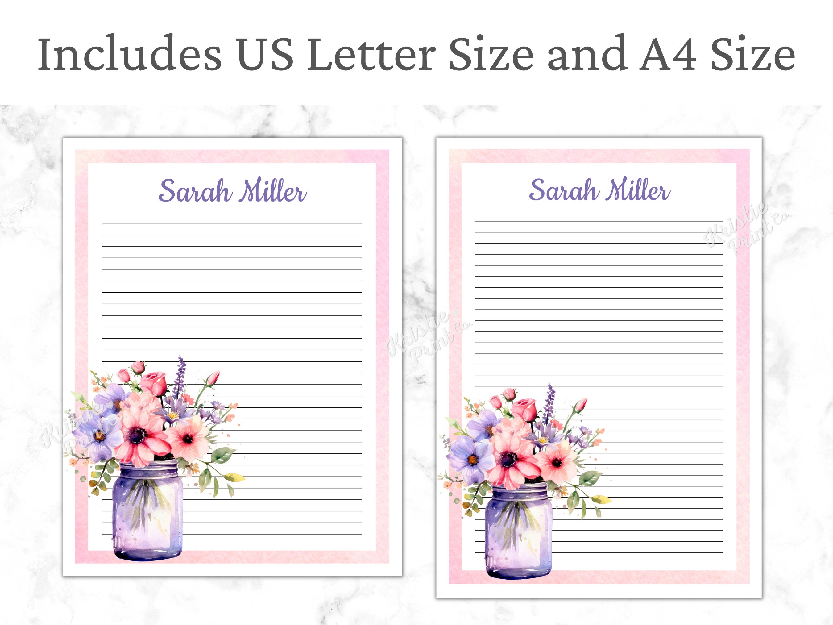 Personalized Stationery, Country Stationary, Wildflower Stationery ...