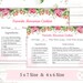 Floral Recipe Card Template, Recipe Card Custom, Recipe Template ...