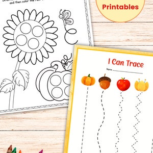 Fall Preschool Worksheets Preschool Activities Autumn Preschool Bundle ...