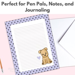 Puppy Stationary, Animal Stationery, Printable Stationery Dog ...