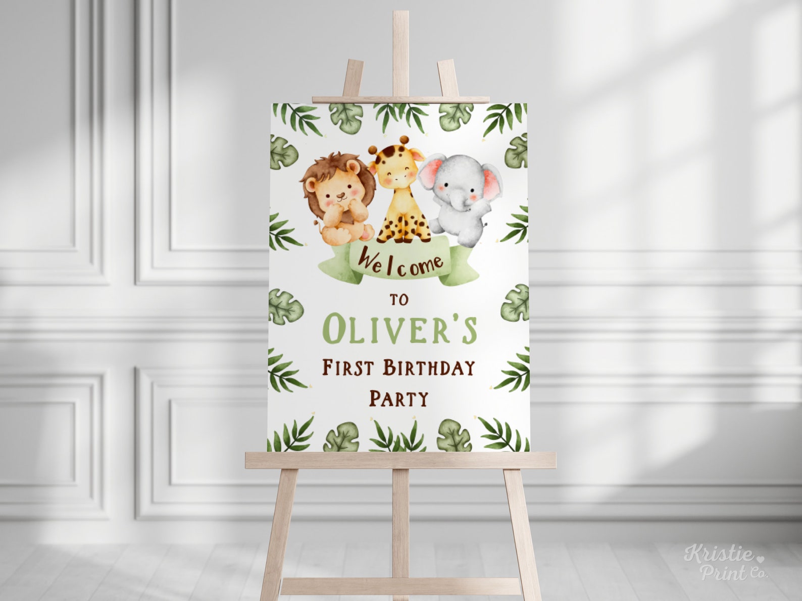 Editable Safari Birthday Sign, Jungle Birthday Decorations, Birthday ...