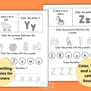 Preschool and Kindergarten Alphabet Worksheets, Uppercase and Lowercase ...