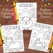 Farm Animal Mini Coloring Sheets Cute Coloring Book Kids Birthday Party ...