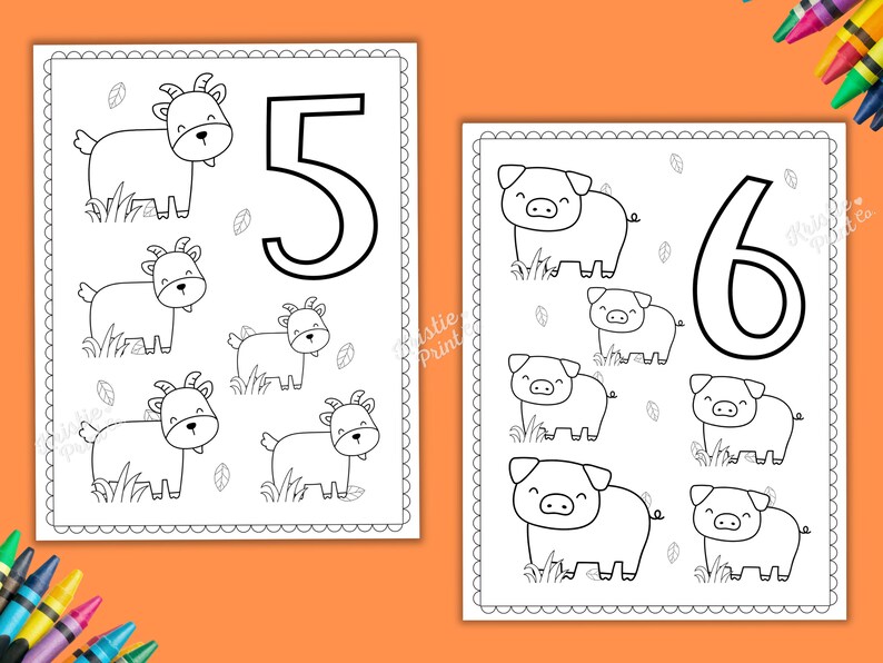 Number Coloring Pages for Kids, Preschool Coloring Pages, Homeschool ...