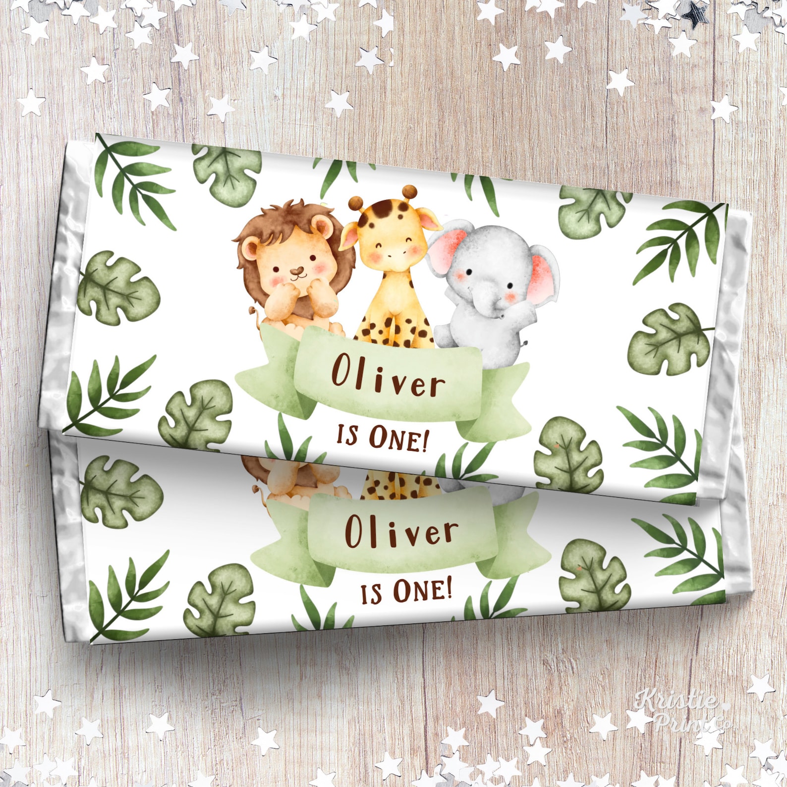 Candy Bar Wrappers for Birthday Safari Theme Birthday Party Decoration ...