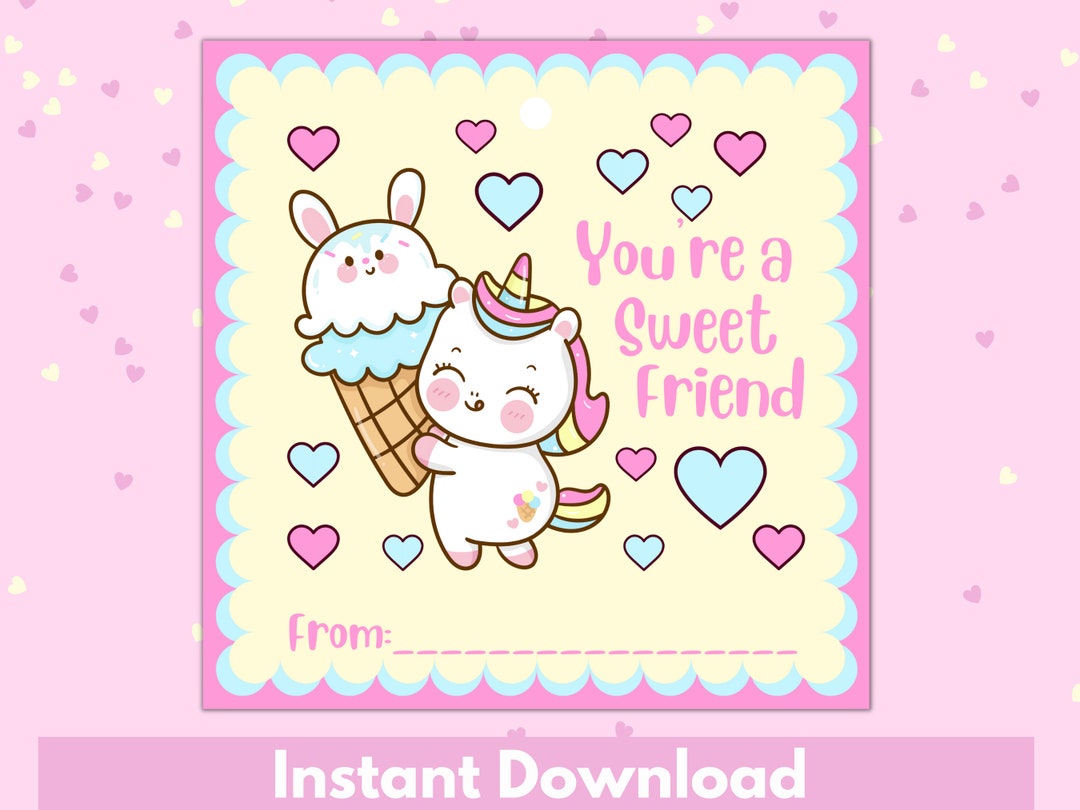 Valentine's Day Treat Tag, Valentine Gift Tag Printable, Valentine Gift ...