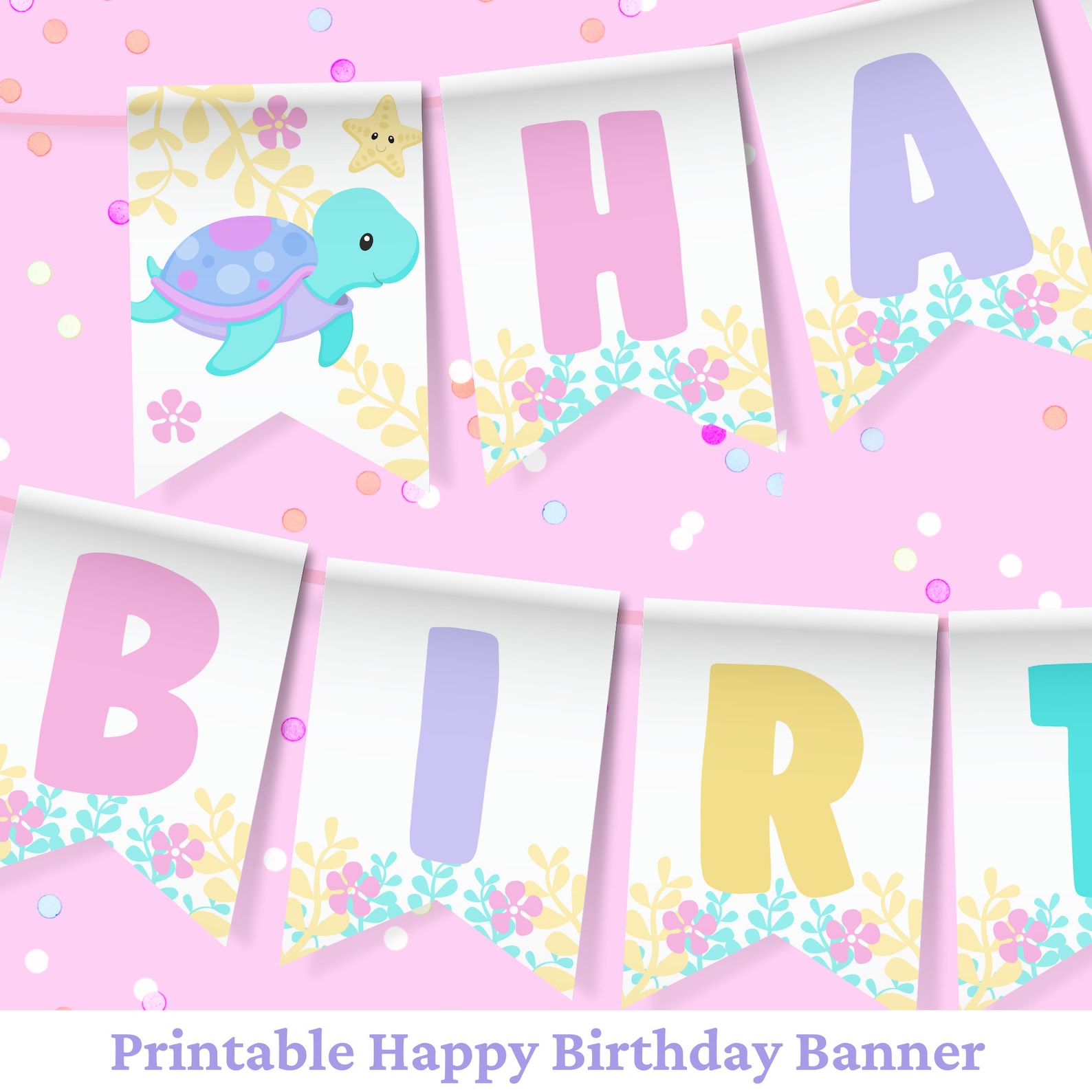 Under the Sea Birthday Decorations Ocean Party Banner Under the Sea ...