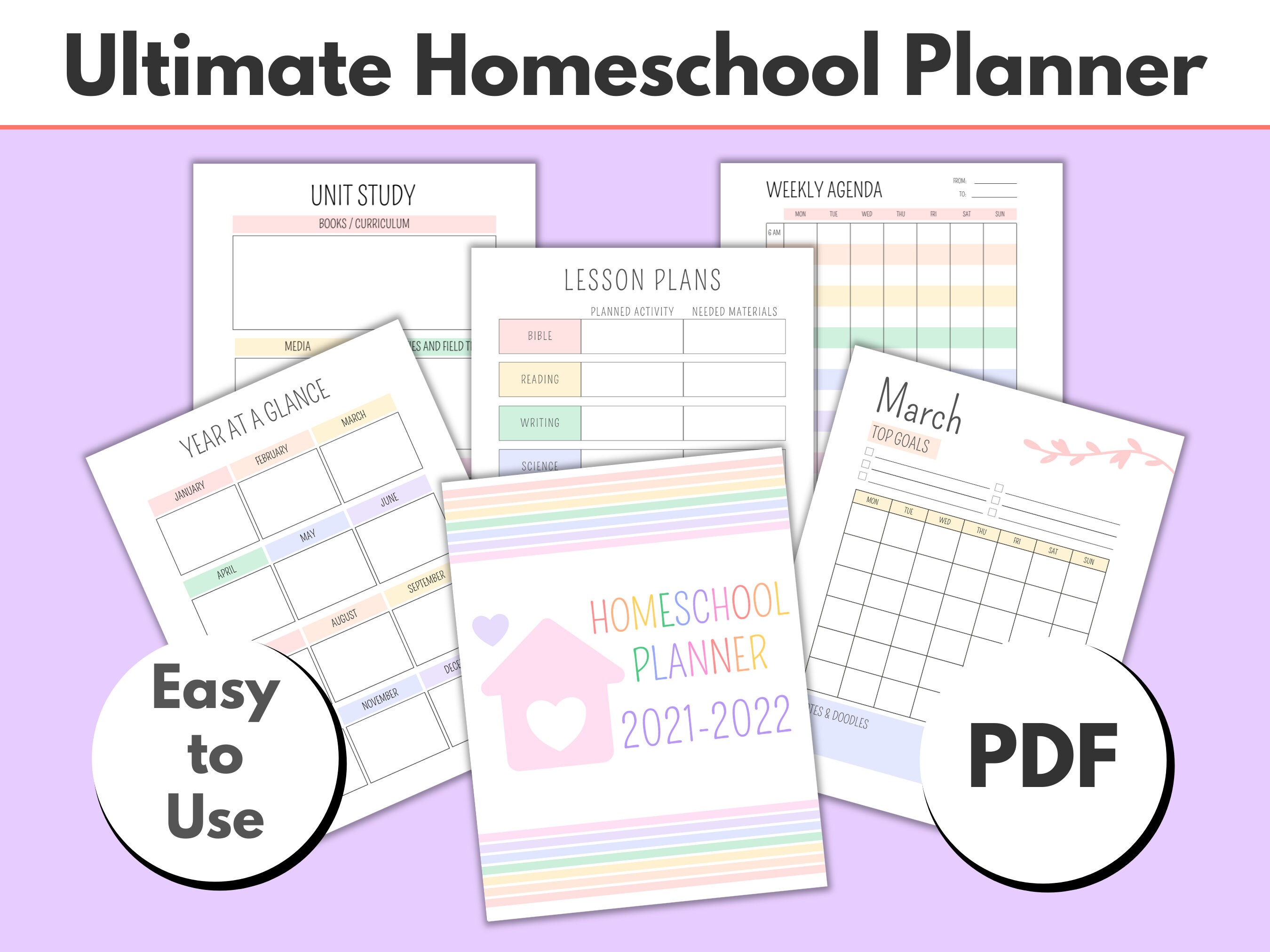 Homeschool Planner, Homeschool Schedule, Homeschool Printable ...