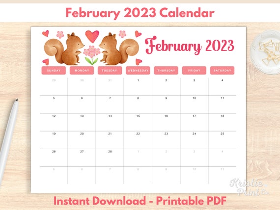 February Calendar Themes