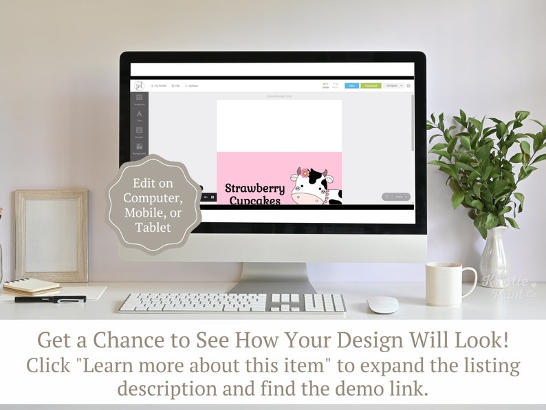 Editable Pink Cow Birthday Food Labels Printables Buffet Card Template ...