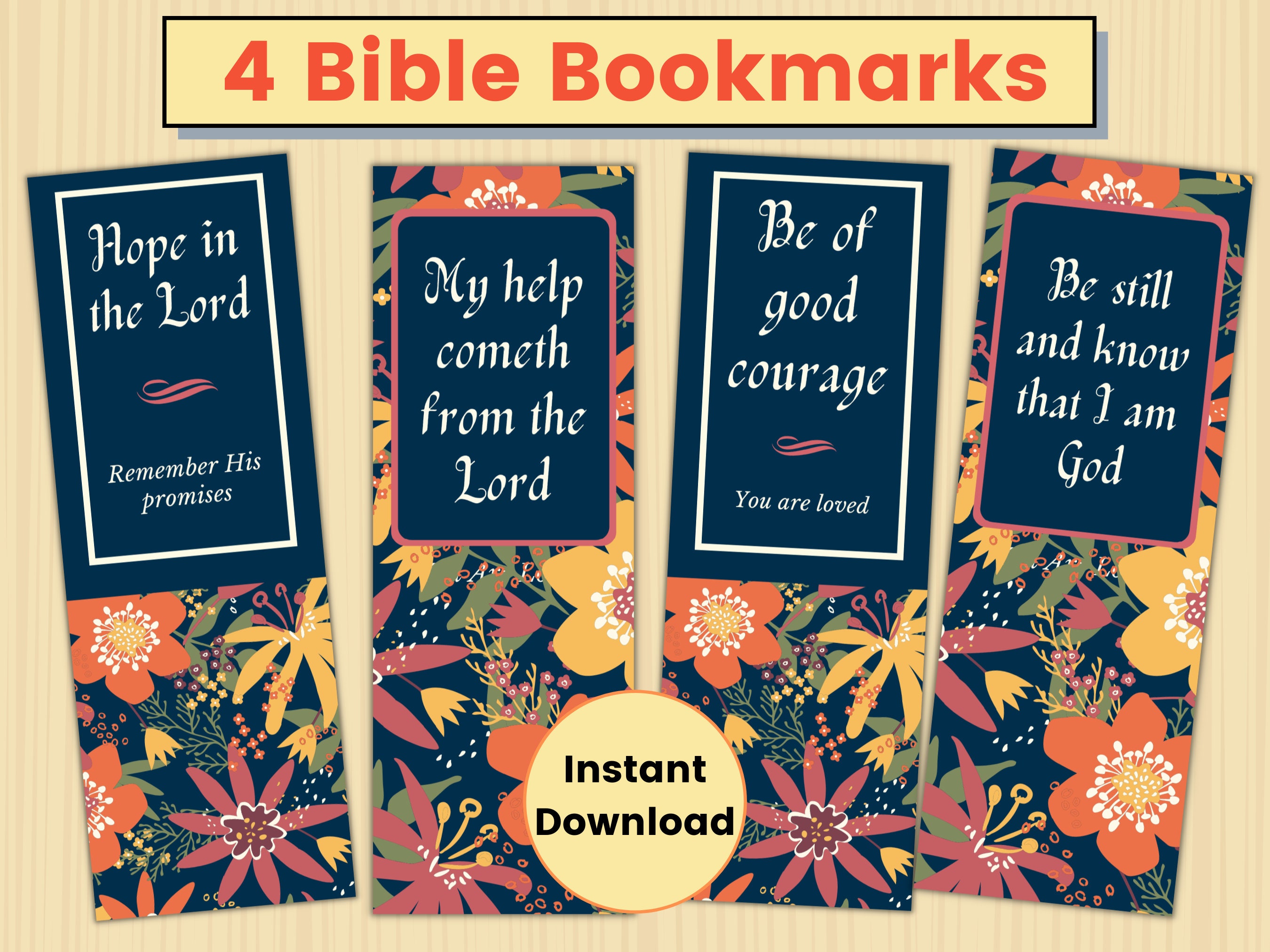 Encouragement Bookmark, Bible Bookmark Printable, Scripture Bookmarks ...