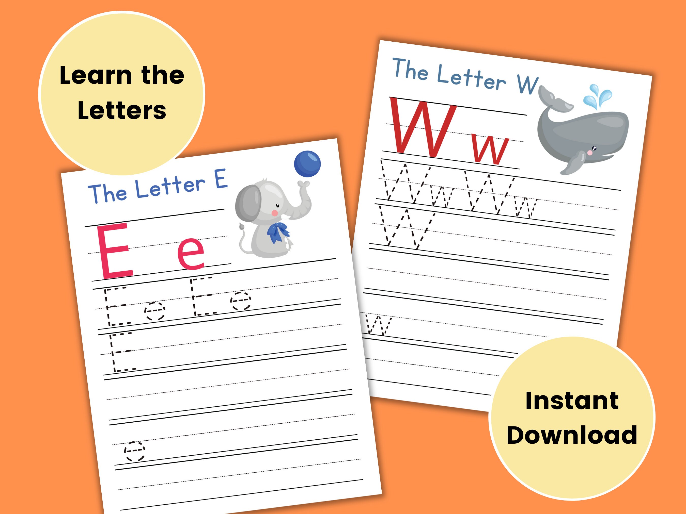 Alphabet Workbook Printable Alphabet Worksheets Letter Writing Workbook ...