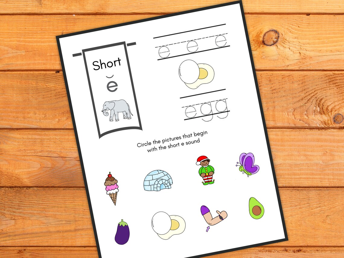 Letter E Worksheet Printables, Phonics Worksheets, Kindergarten ...
