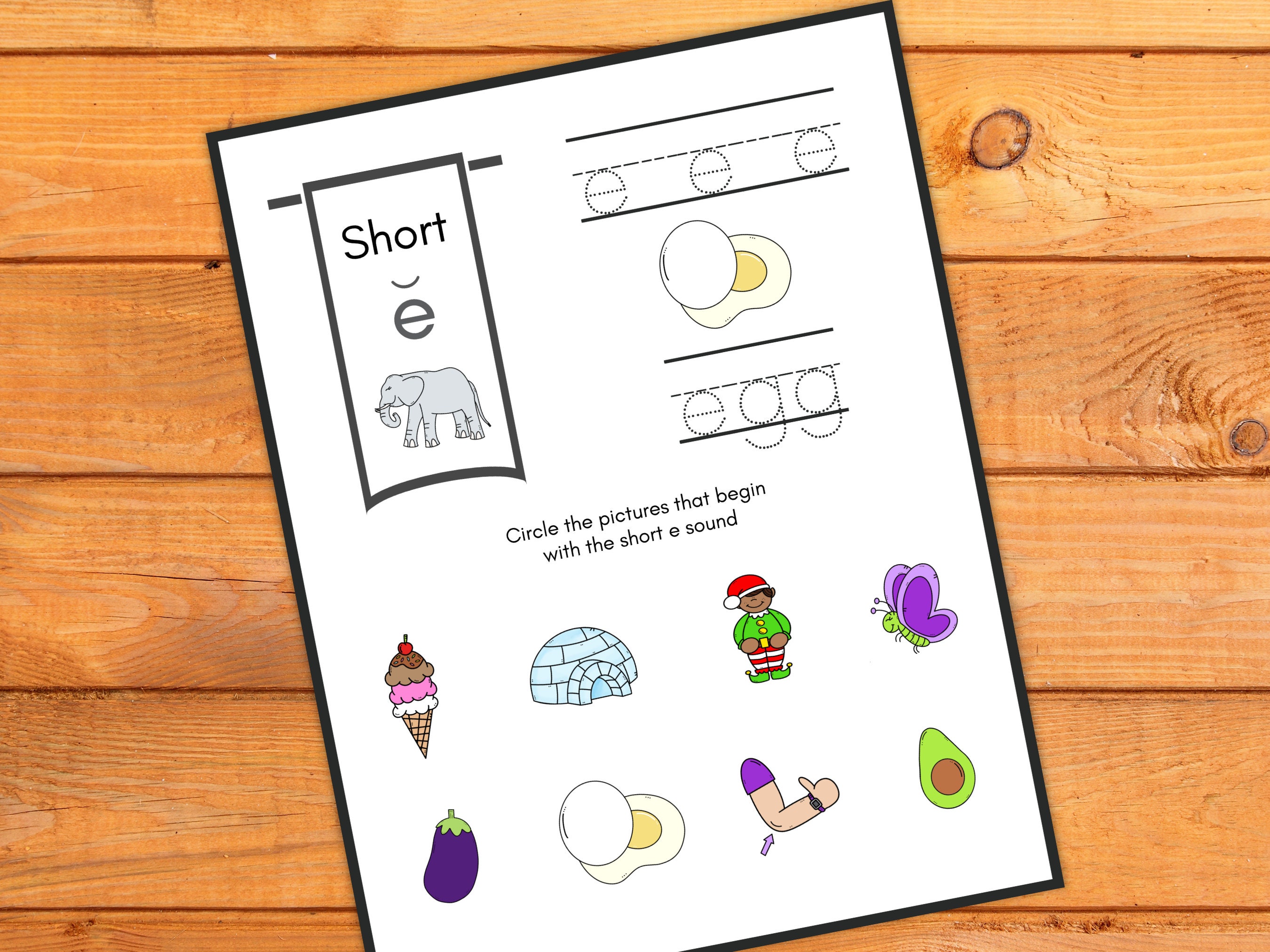 Letter E Worksheet Printables, Phonics Worksheets, Kindergarten ...