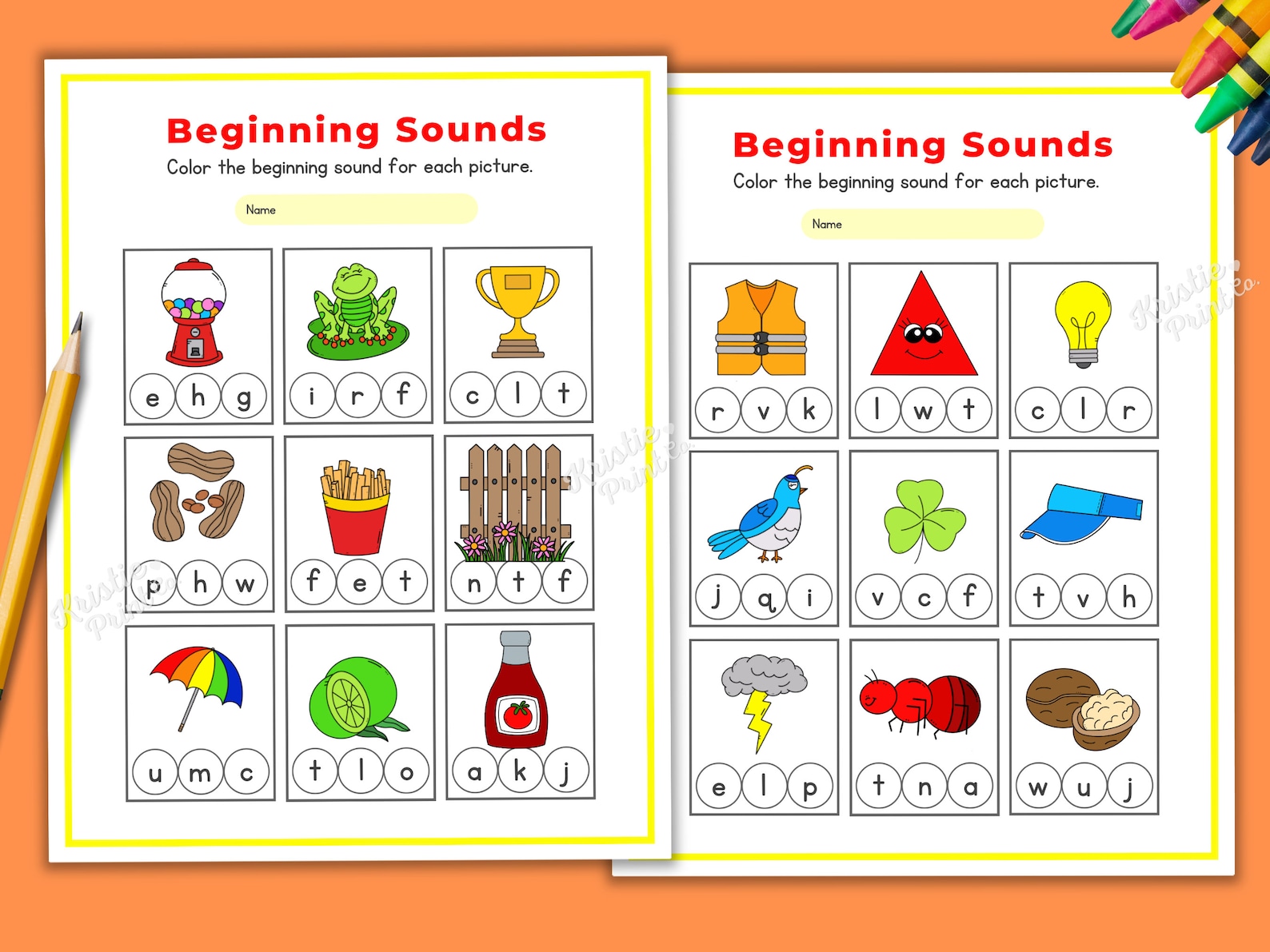 Beginning Sounds Worksheets, Phonics Worksheets, Kindergarten ...