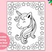 Girls Coloring Pages Printable, Unicorn Coloring Pages for Kids, Kids ...