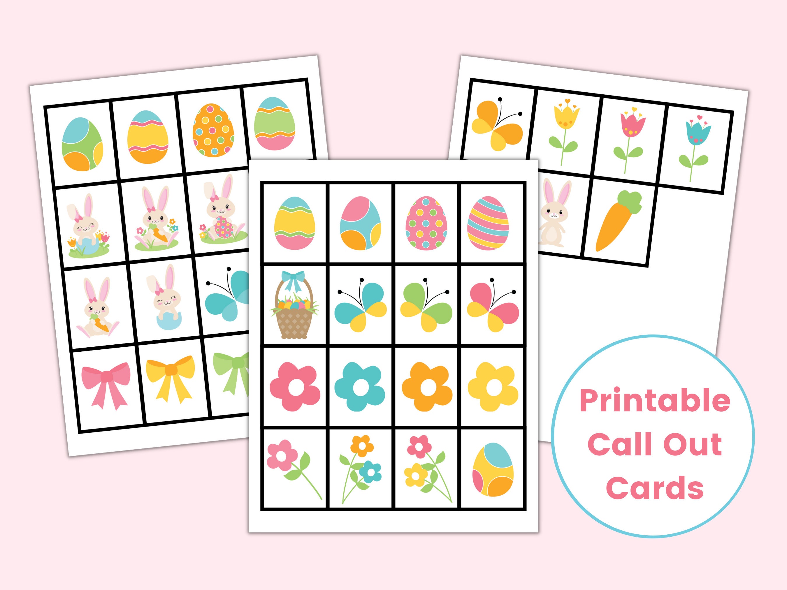 Easter Bingo, Easter Party Games, Easter Bingo Printable, Easter Bingo ...