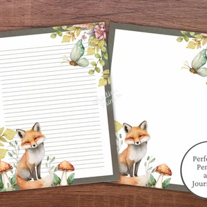Fox Stationery, Woodland Stationery, Stationery Paper Design ...