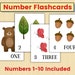 Cute Number Flash Cards, Printable Number Flash Cards 1-10, Learning ...