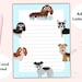 Dog Stationery for Kids, Printable Dog Stationary, Cute Kids Stationary ...