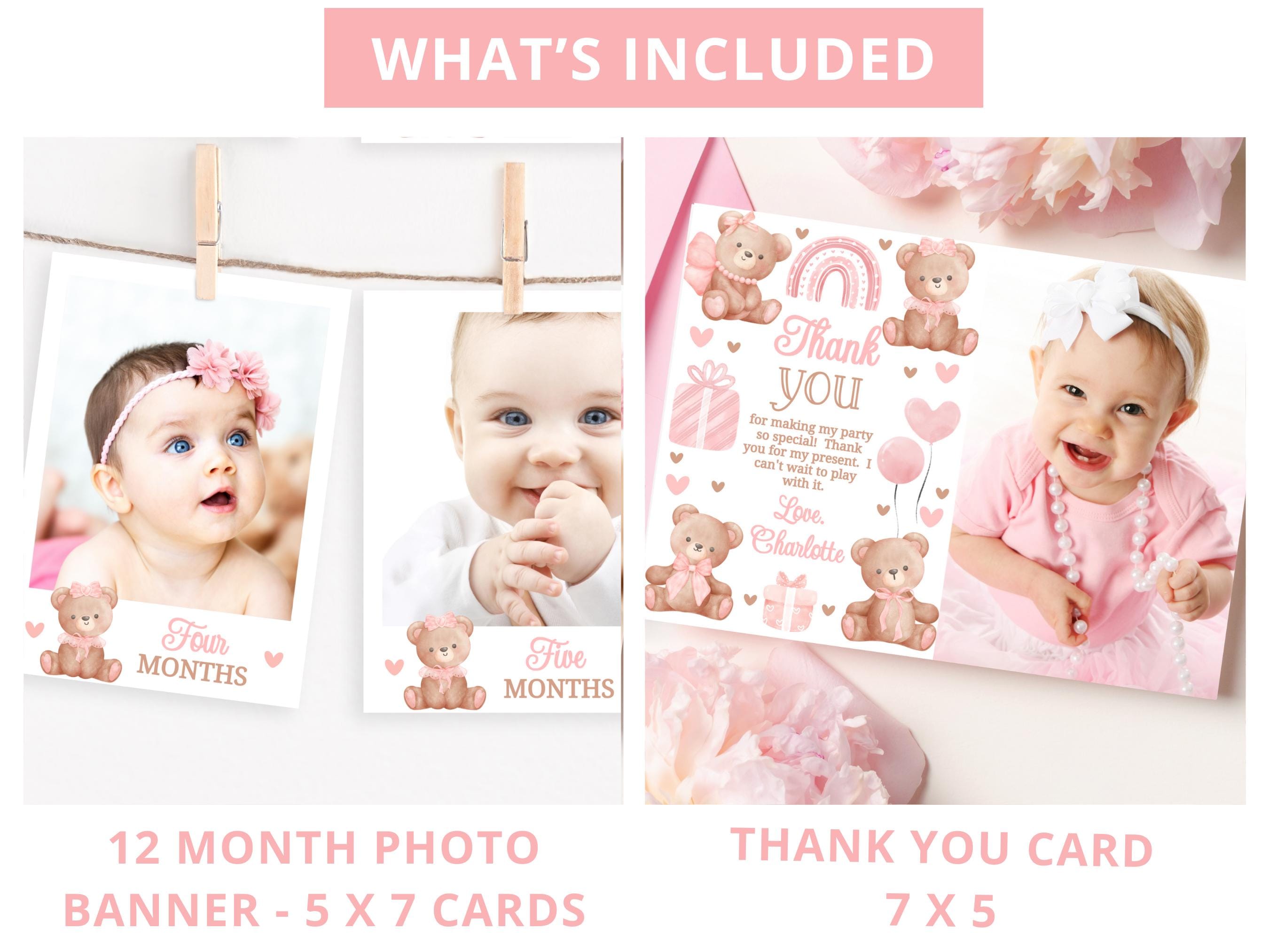 Beary First Birthday Bundle Girl Bear First Birthday Coquette Birthday ...