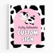Custom Sign Template Editable Table Sign Cow Birthday Sign Cow Birthday ...
