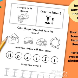 Preschool and Kindergarten Alphabet Worksheets, Uppercase and Lowercase ...