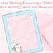 Unicorn Stationery, Printable Kawaii Letter Paper, Kawaii Stationery ...