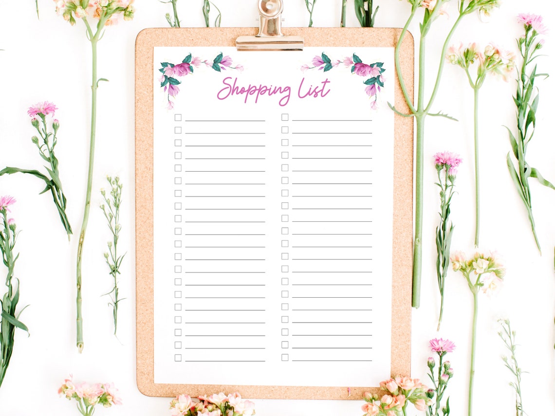 Printable Shopping List Instant Download PDF Simple Grocery - Etsy