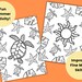 Beach Coloring Pages for Kids, Kids Party Games, Beach Birthday Favor ...