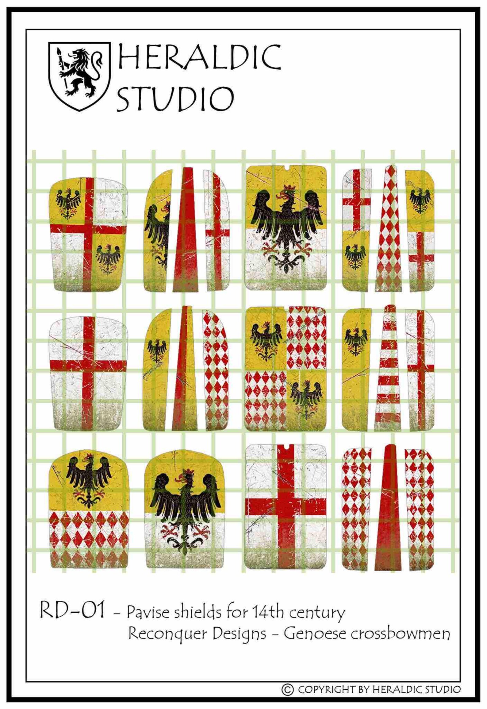 Shields and Heraldic Studio Decals, 28mm Scale , Medieval, for Scots ...