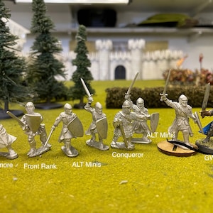 13th 14th Century Billmen / Spearmen With Pavisse Option, 28mm, Metal ...