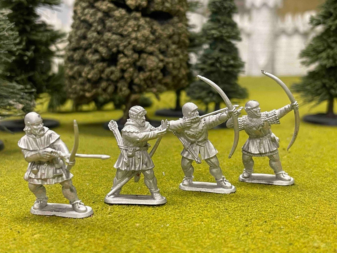 Scots 13th 14th Century Archers Group 2 , 28mm, Metal, Medieval ...
