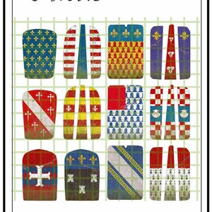 Shields and Heraldic Studio Decals, 28mm Scale , Medieval, for Scots ...