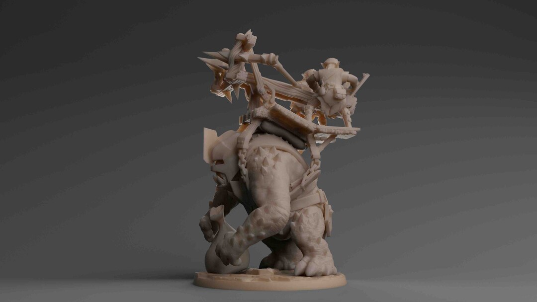 OGRE With GOBLIN BALLISTA!, 60MM, 28mm Scale, Fantasy, Gaming Miniature ...