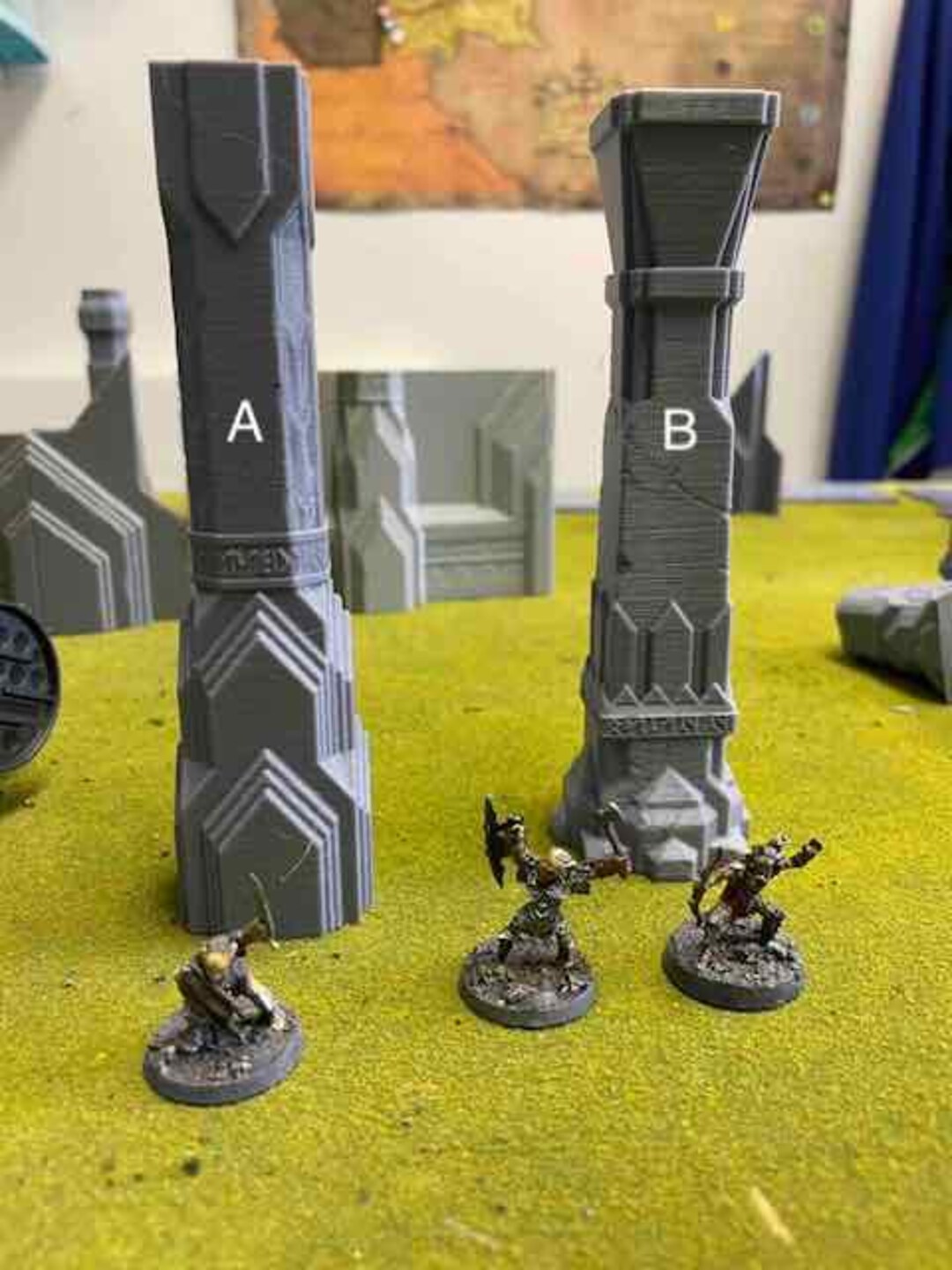 Dwarven Columns & Flooring: 28-32mm Scale Resin Terrain - Etsy