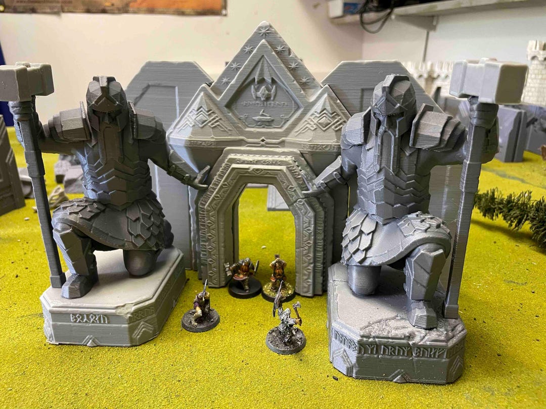 Dwarven Gateway Terrain: 28-32mm Scale, Fantasy Gaming Centrepiece - Etsy