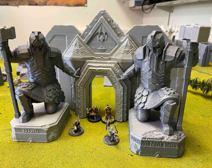 STUNNING! DWARVEN GATEWAY, 28-32mm Scale, Terrain Centrepiece, for ...