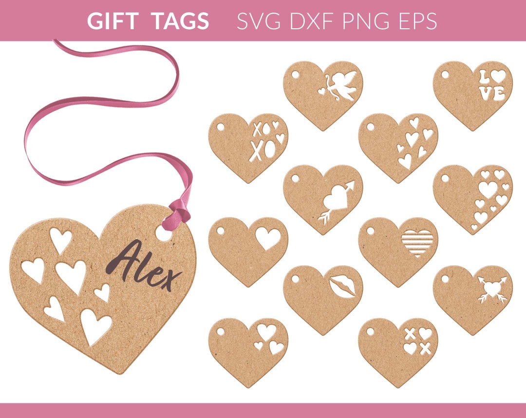 Valentines Day Gift Tags Svg, Valentine Gift Label Svg, Valentines Gift ...