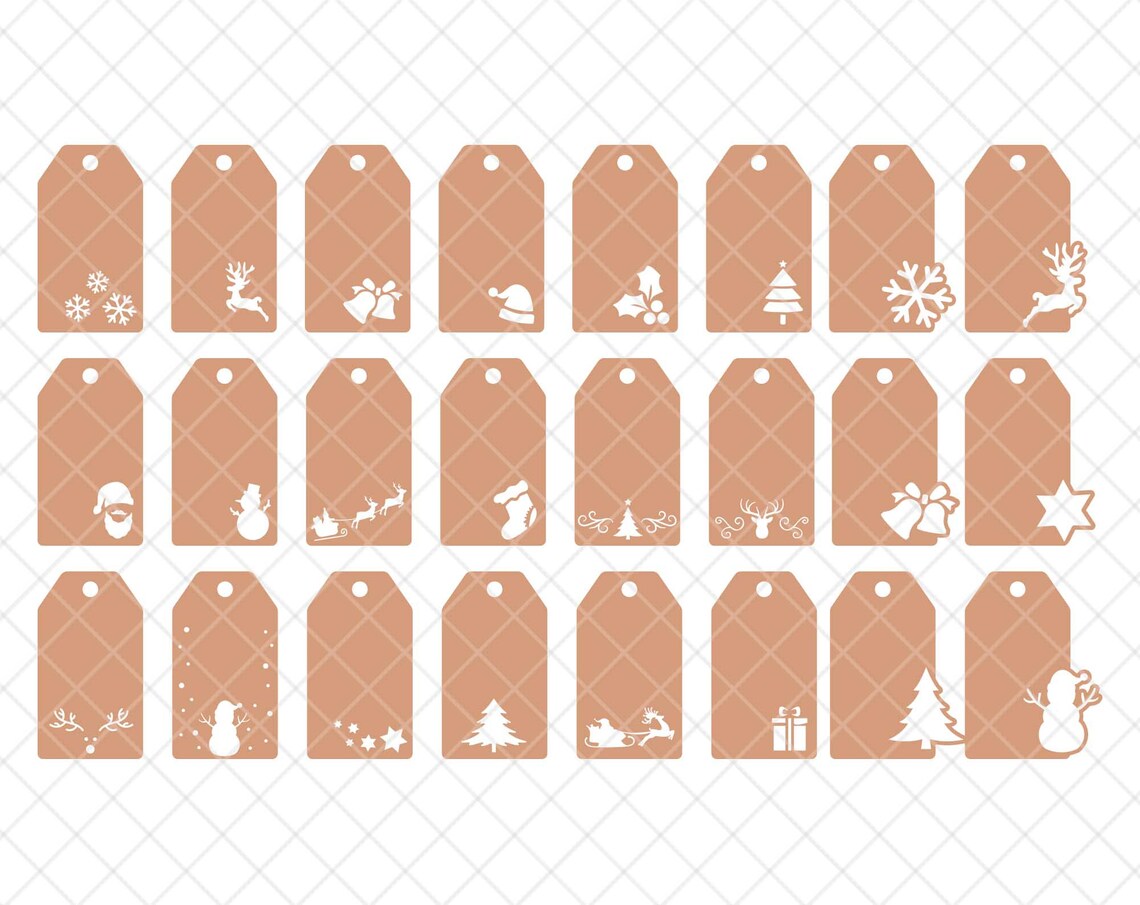 Étiquettes cadeaux de Noël svg Étiquette cadeau de Noël svg - Etsy France