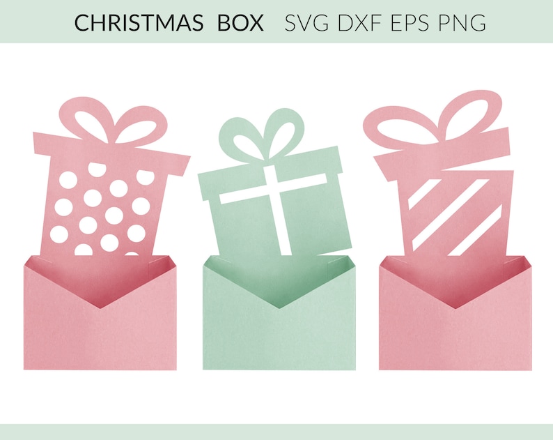 Christmas Box Svg Gift Box Svg Christmas Box Template Gift - Etsy
