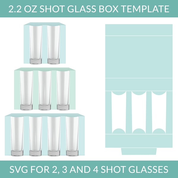 Shot Glass Box - Etsy