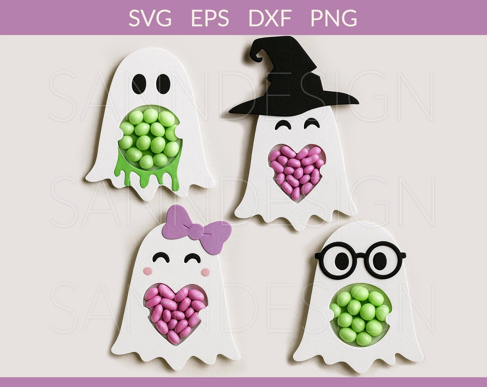 Halloween Candy Holder Svg, Spooky Candy Holder Svg, Halloween Ornament ...