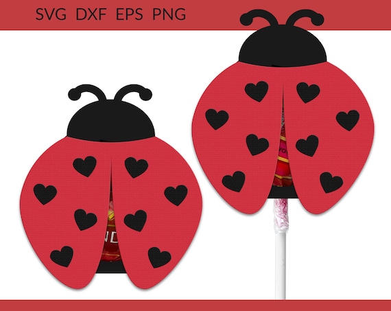 Ladybug Lollipop Holder Svg Ladybird Chocolate Holder Svg | Etsy